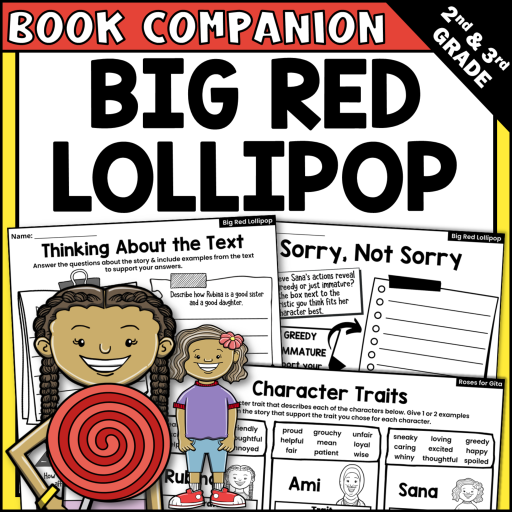 Big Red Lollipop Read Aloud Book Companion Activities for IRA | Made By ...