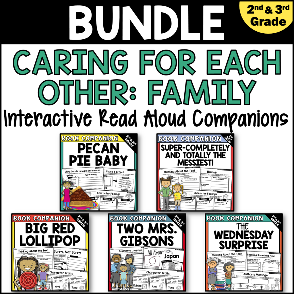 Caring for Each Other: Family Interactive Read Aloud Activities BUNDLE ...