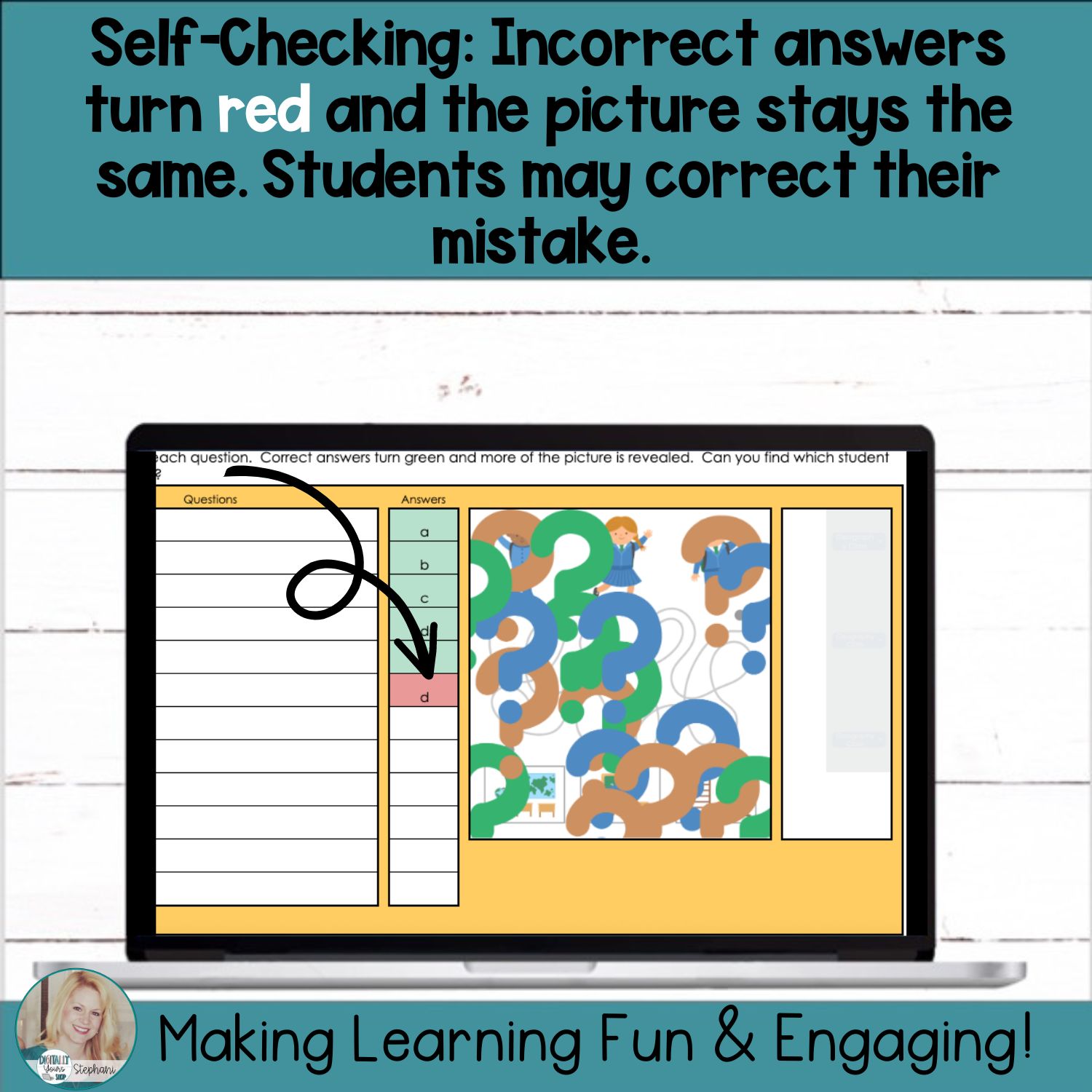 Editable Self-Checking Template Picture Reveal Maze Digital Resource ...