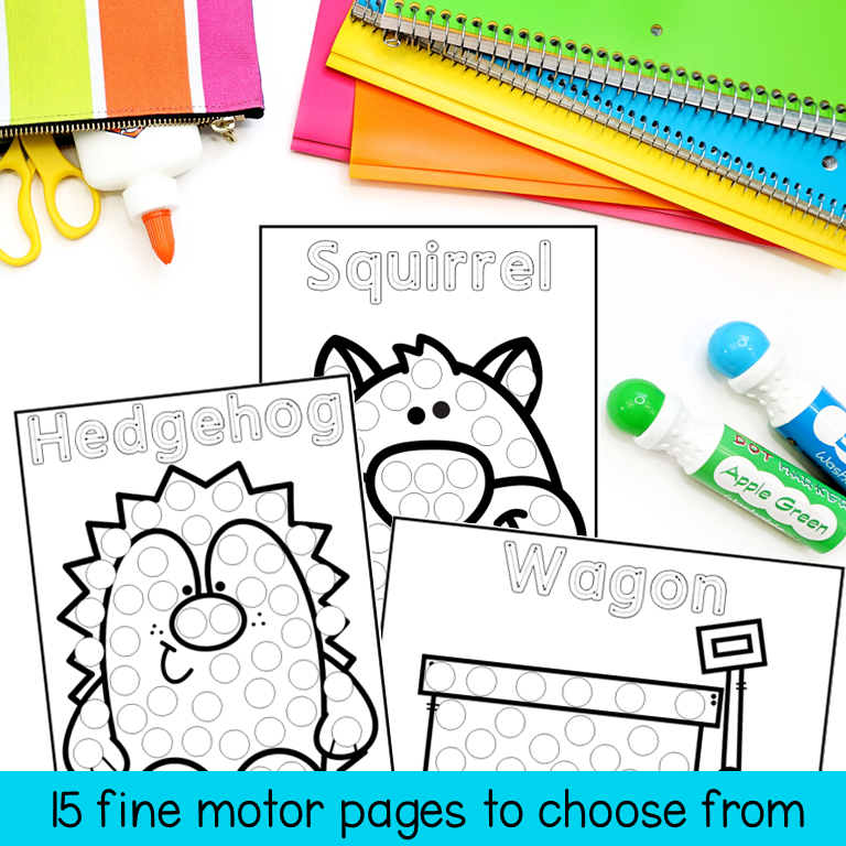 Fall No Prep Dot Marker Pictures for Preschool and Toddlers | Made By ...