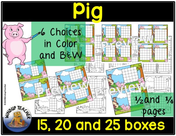 Farm Animal Sticker Charts | Pig | Made By Teachers
