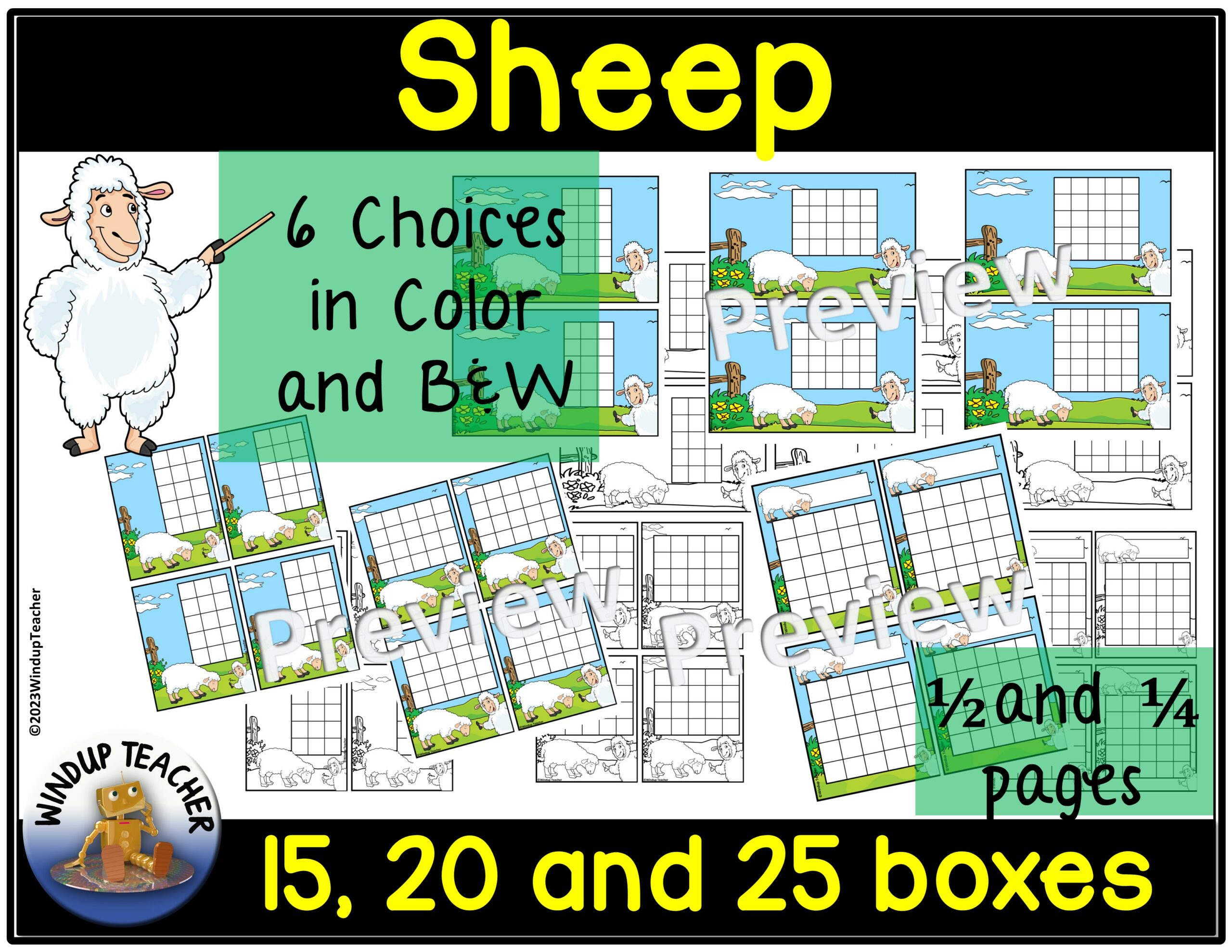 Farm Animal Sticker Charts | Sheep | Made By Teachers