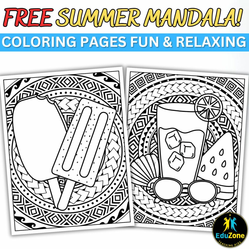 Free Summer Mandala Coloring Pages: Relaxing & Printable - Summer Fun ...