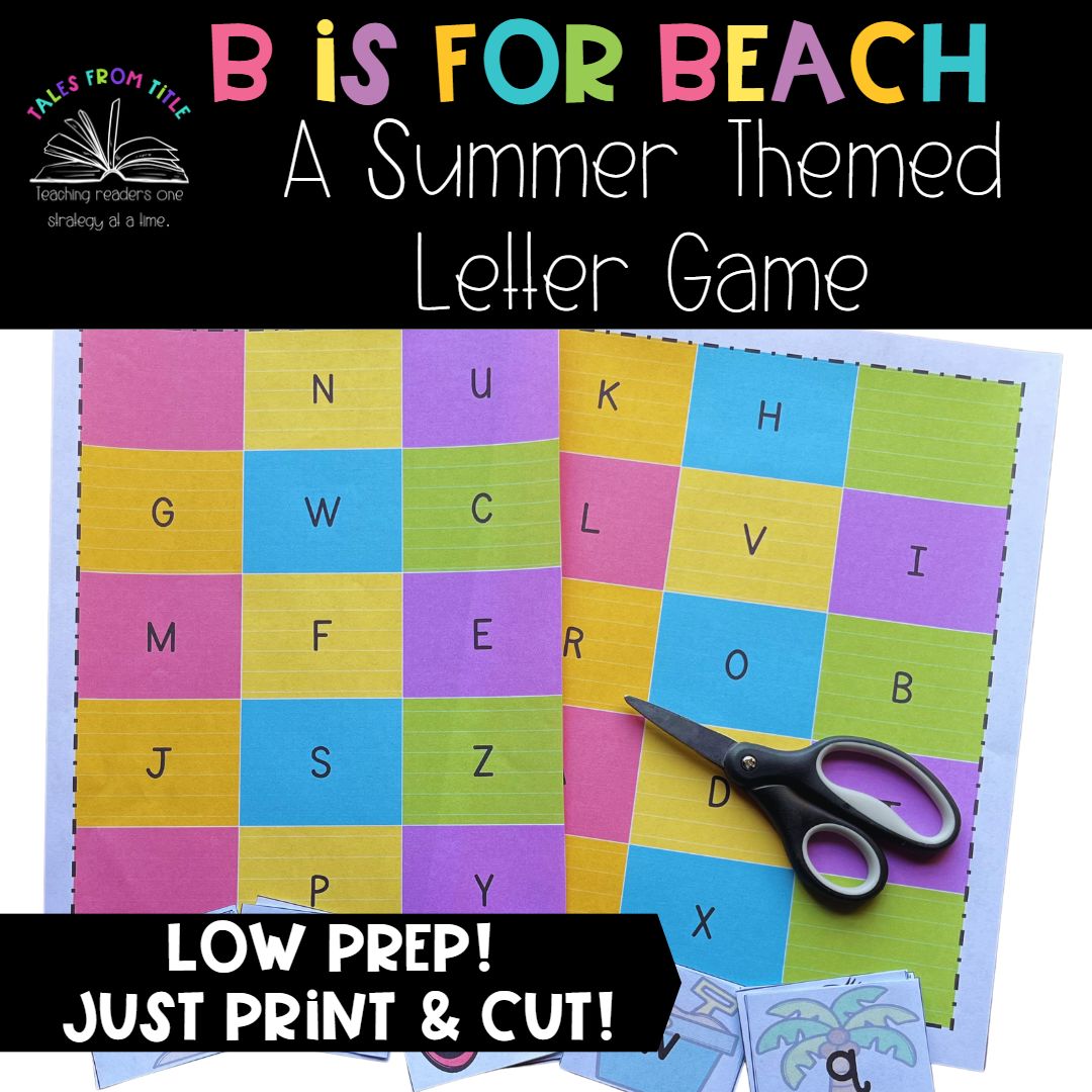Letter Identification & Sounds Center or Intervention Game - Summer ...
