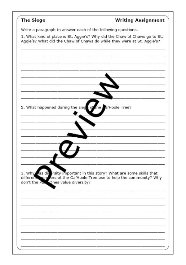 Kathryn Lasky "The Siege" worksheets | Made By Teachers