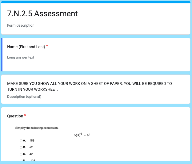 Complete Online Distance Learning 7th Math Rational Numbers & Exponents ...