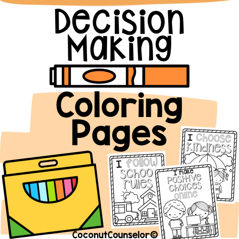 Decision Making Coloring Pages - Made By Teachers