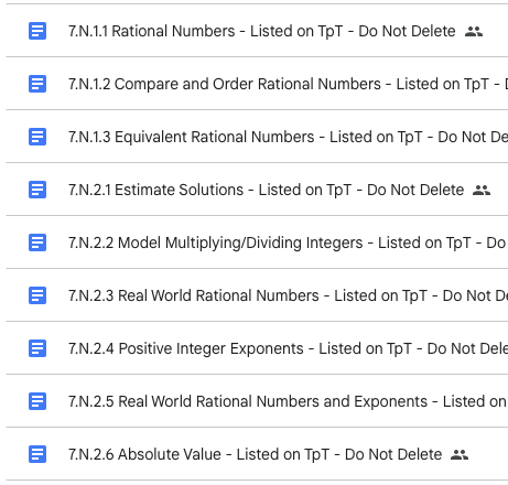 Complete Online Distance Learning 7th Math Bundle Number and Operations ...
