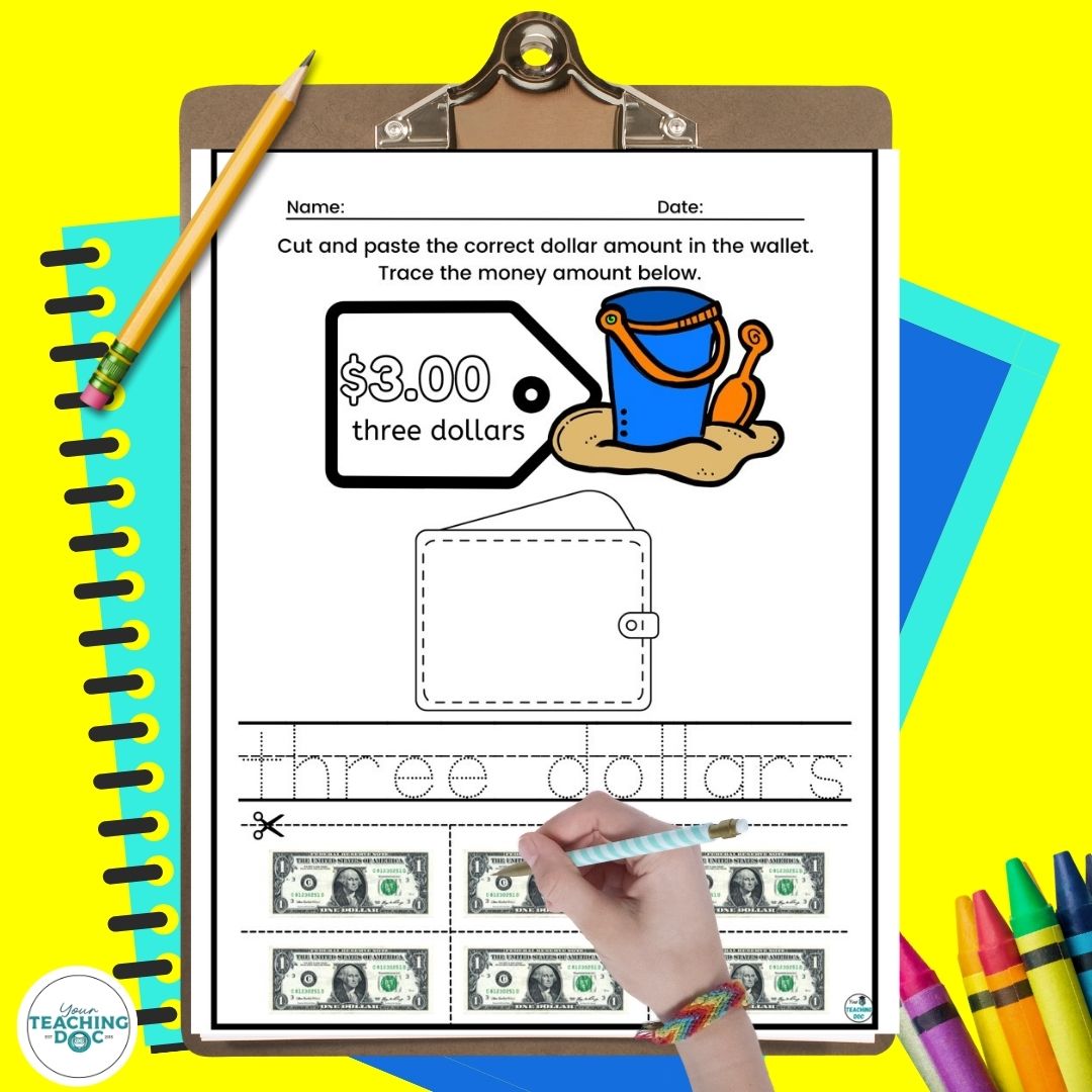 Summer Identify Count and Match Money Life Skill Worksheets | Made By ...
