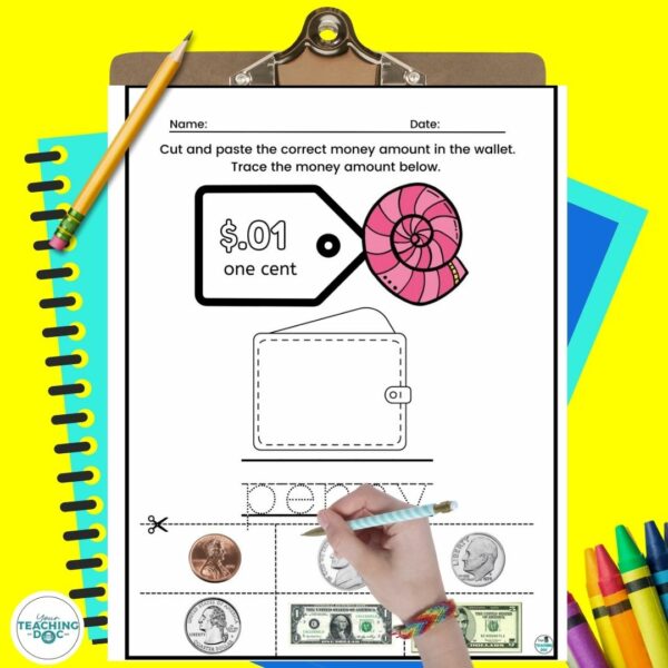 Summer Identify Count and Match Money Life Skill Worksheets | Made By ...