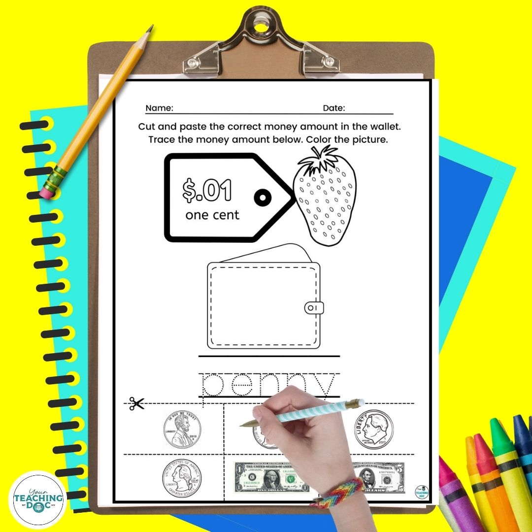 Summer Identify Count and Match Money Life Skill Worksheets | Made By ...