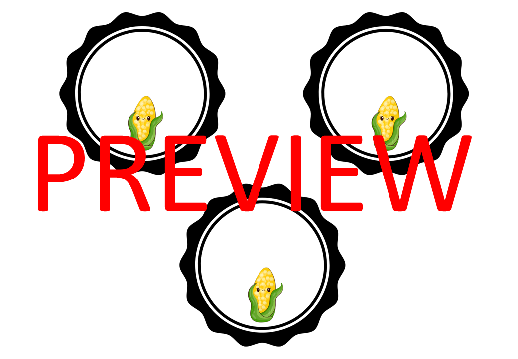 Food Pun Corn Bulletin Board Display Decoration Back to School Editable ...