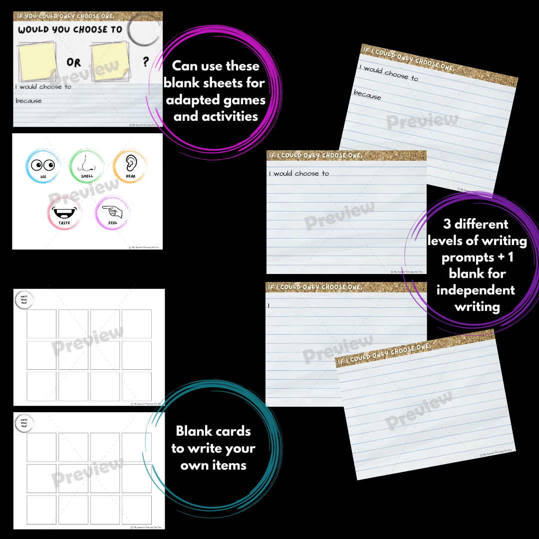 5 Senses Themed Icebreaker Game | Opinion Writing Sentence Building ...