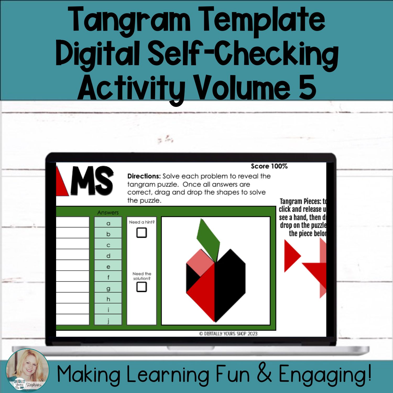 Create a Hot Lunch Self-Checking Template Digital Resource Activity Vol ...