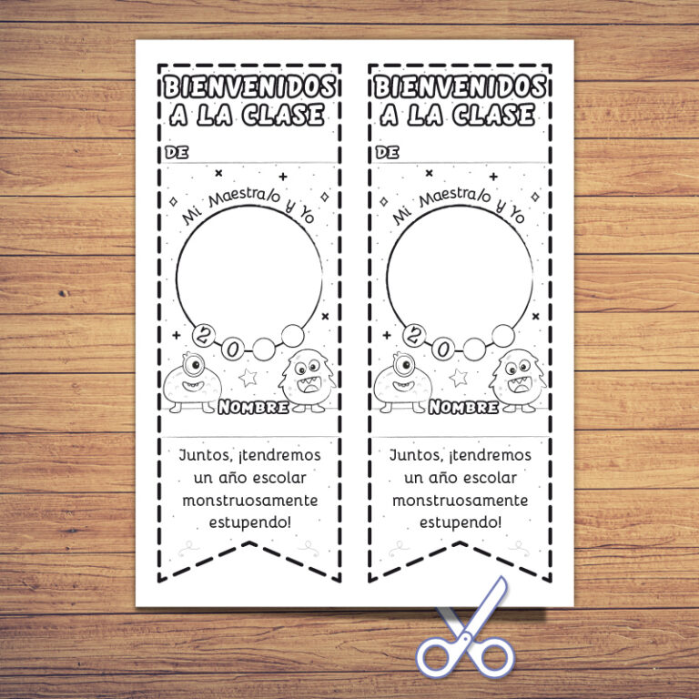 Regreso a la Escuela Monstruos Marcapáginas Manualidad | Made By Teachers