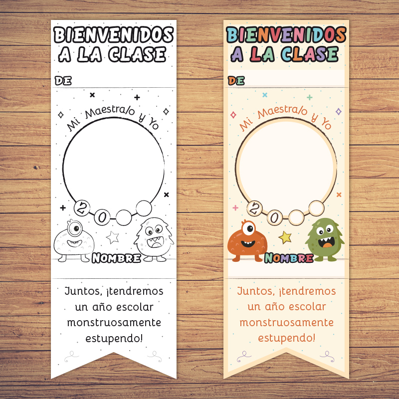 Regreso a la Escuela Monstruos Marcapáginas Manualidad | Made By Teachers