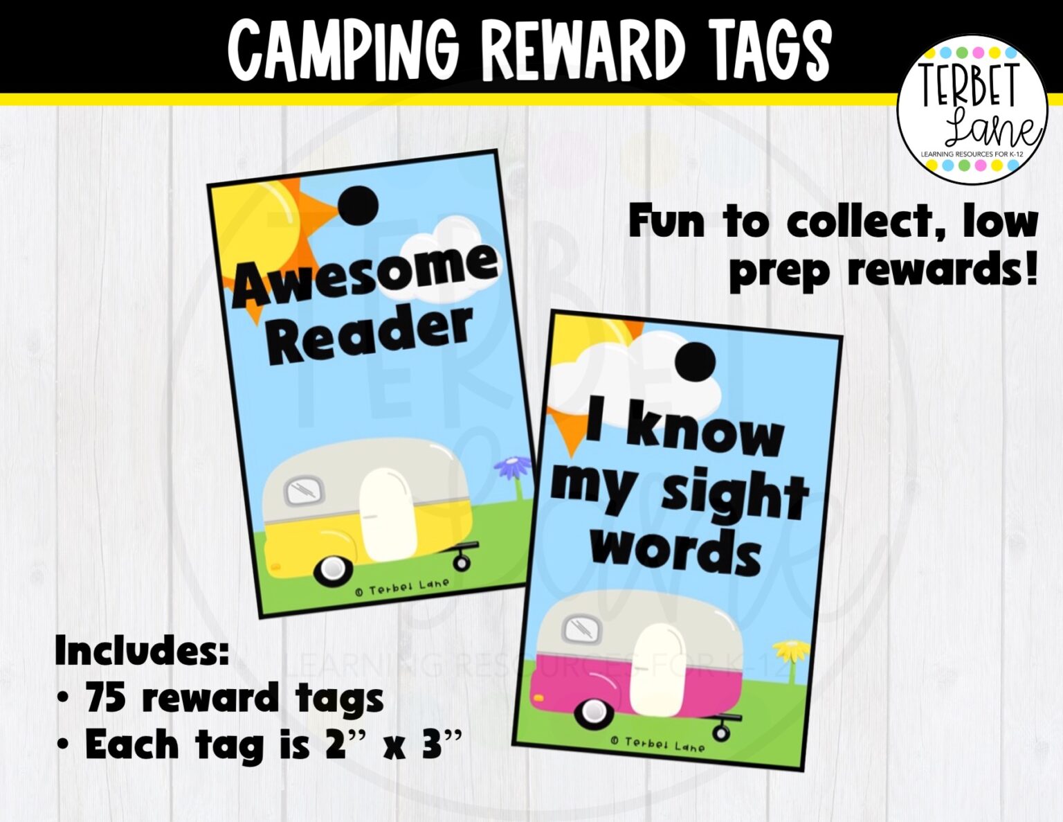 Camping Themed Reward Tags | Made By Teachers
