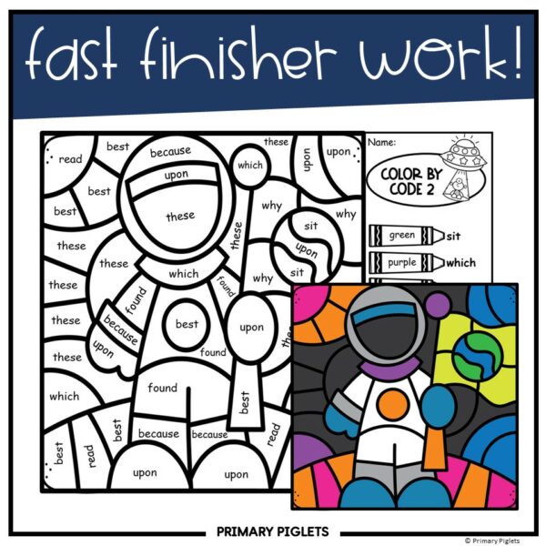 Color by Sight Words Second Grade FALL WINTER SPRING SUMMER YEARLONG ...