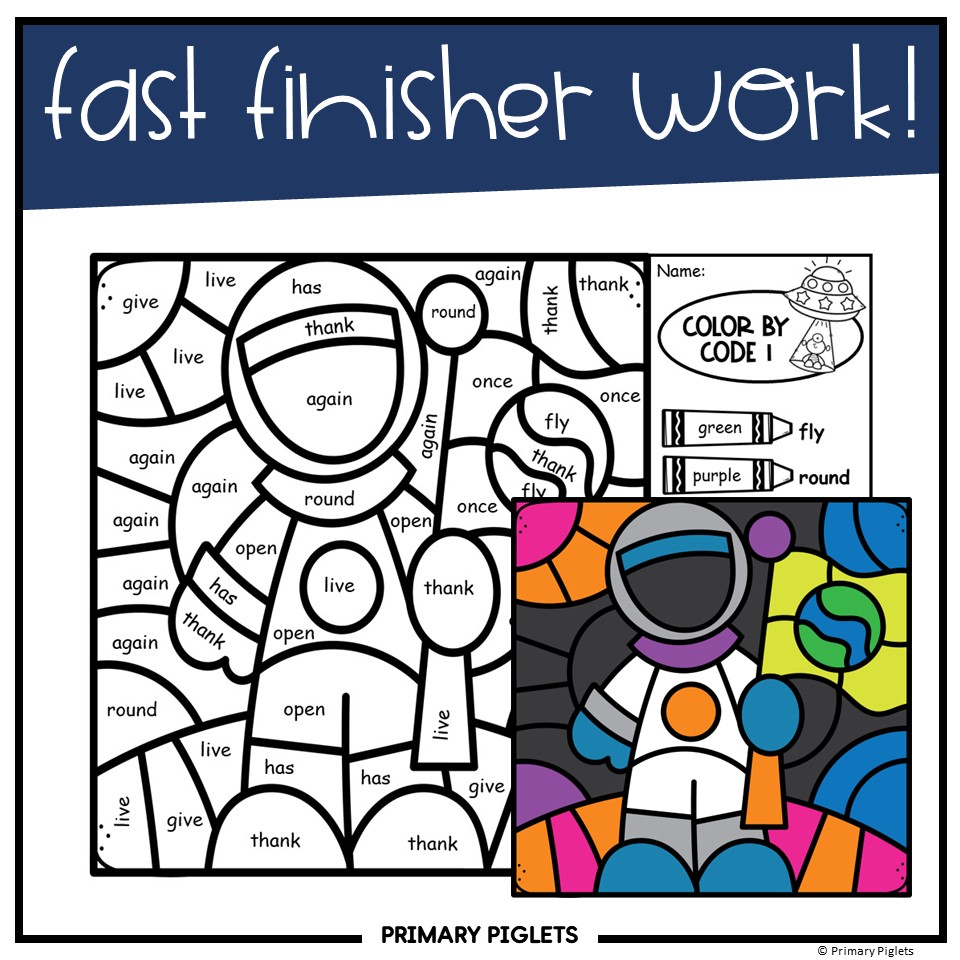 Color by Sight Words First Grade FALL WINTER SPRING SUMMER YEARLONG ...