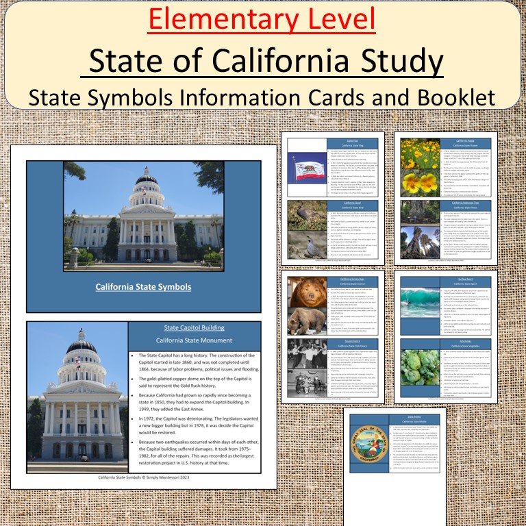 BUNDLE California State Research Elementary Montessori Homeschool ...