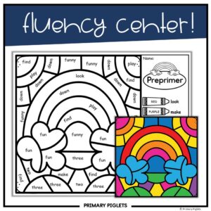 Color by Sight Words Pre-primer FALL WINTER SPRING SUMMER YEARLONG ...
