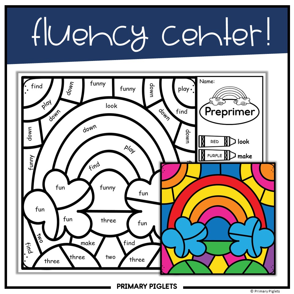 Color by Sight Words Pre-primer FALL WINTER SPRING SUMMER YEARLONG ...