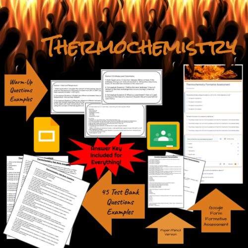 Thermochemistry Formative Assessment, Test Bank Questions, & 9 Stations ...