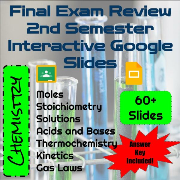 Chemistry Final Exam Review Second Semester Google Interactive Slides ...