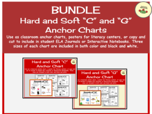 Phonics Anchor Chart Bundle - Hard and Soft C & Hard and Soft G | Made ...