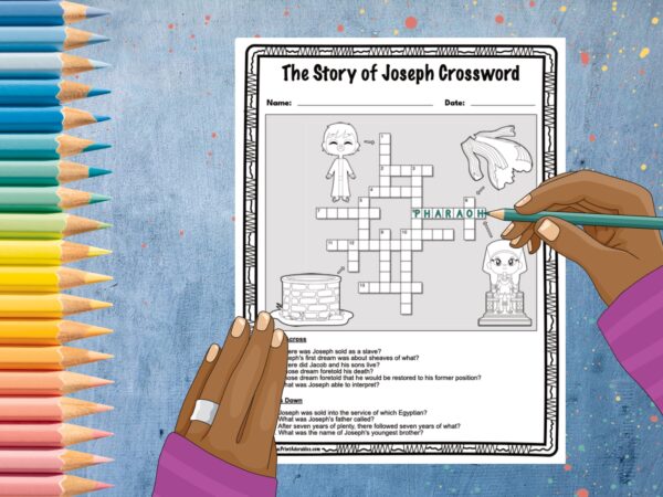 The Story of Joseph Word Search and Crossword Puzzle Activity Pack ...