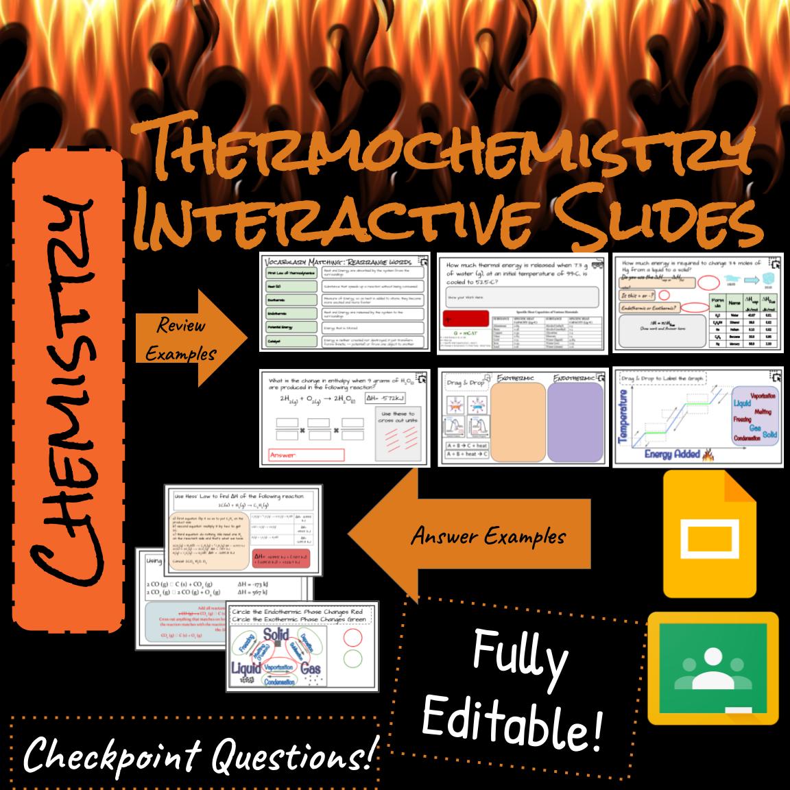 Thermochemistry Unit Review Google Interactive Slides | Made By Teachers