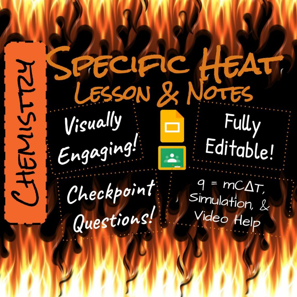 Specific Heat Google Lesson and Guided Notes | Made By Teachers