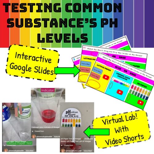 Acids and Bases Virtual Lab: pH Paper, Litmus Paper, & Cabbage Juice ...