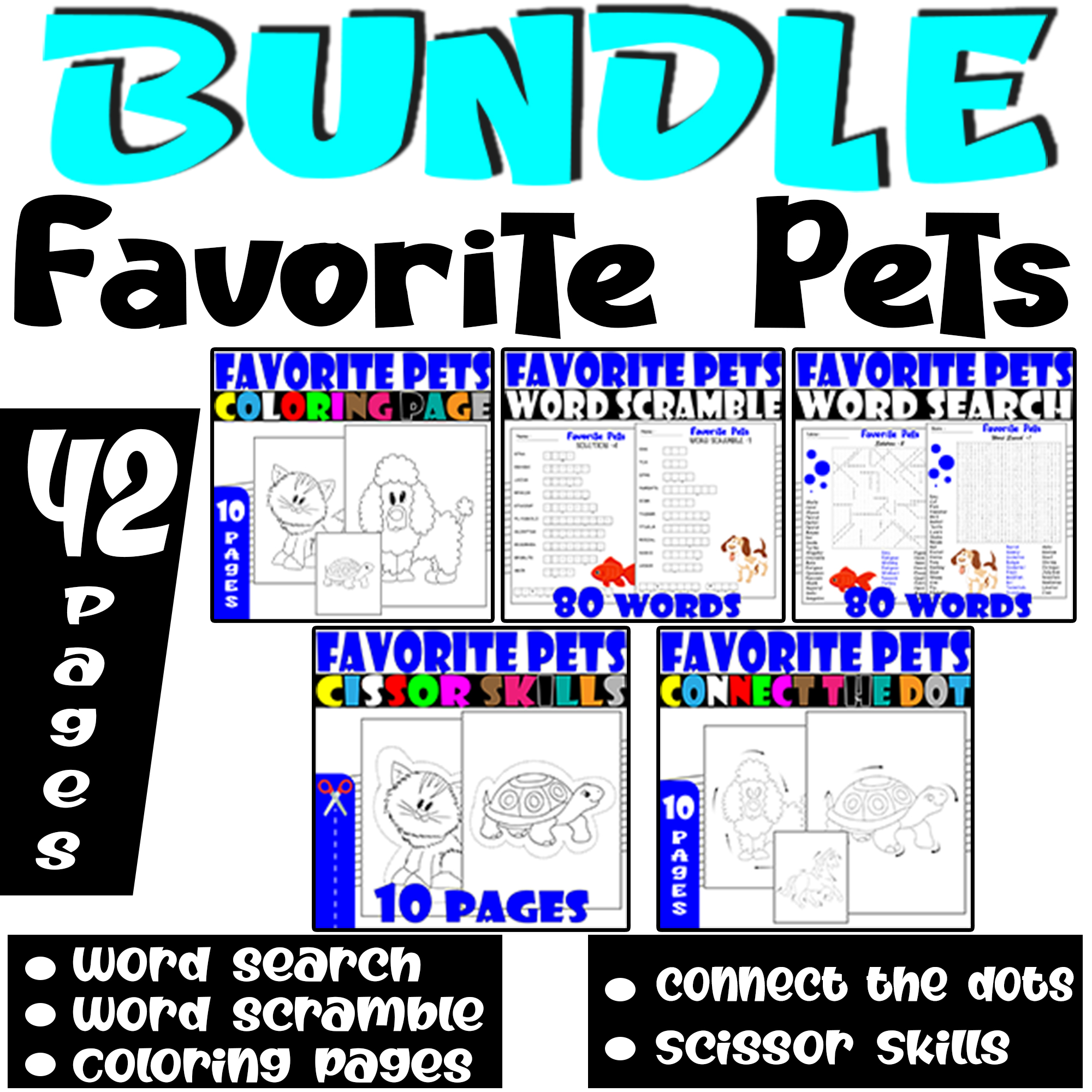 Favorite Pets Word Search Puzzle , All about Favorite Pet Word Search ...