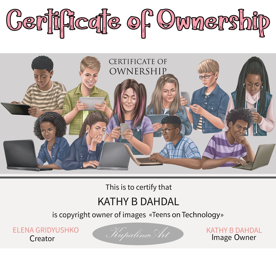 Teens on Technology Clipart | Teenagers on Technology | Technology ...