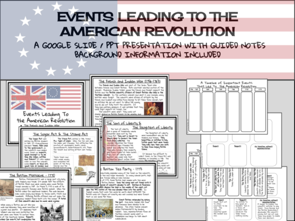 Events Leading To The American Revolution - A PPT Lesson | Made By Teachers
