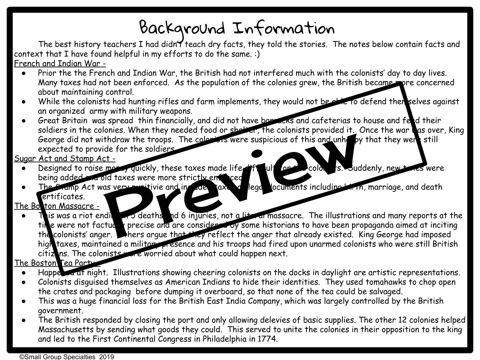 Events Leading To The American Revolution - A PPT Lesson | Made By Teachers