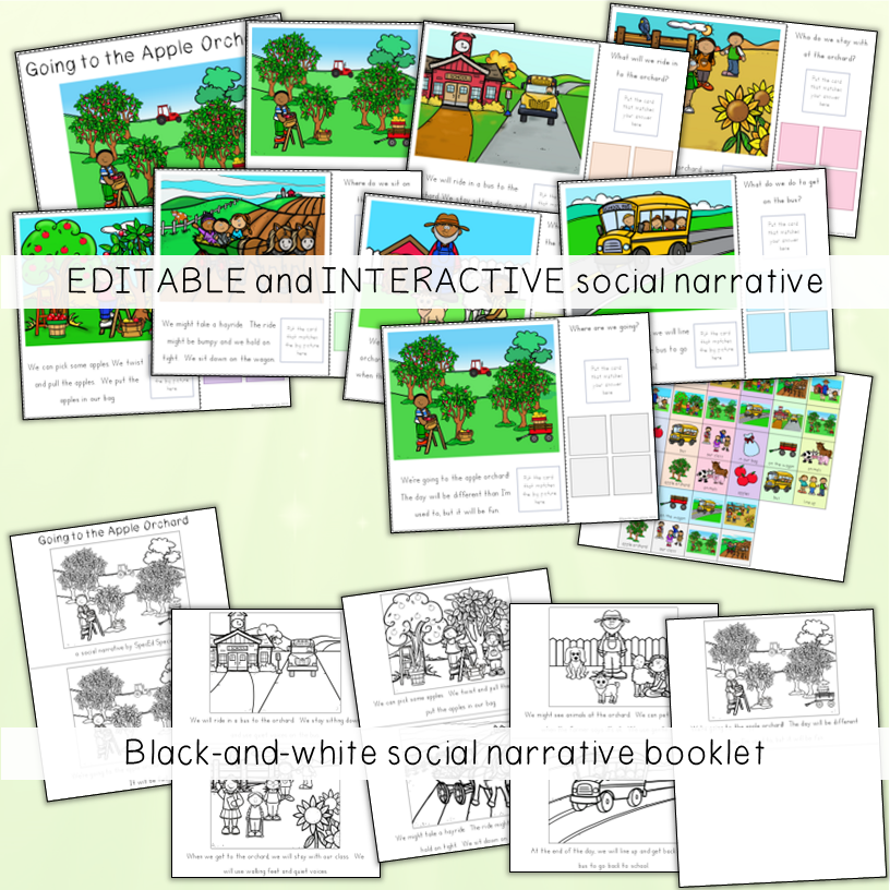 Apple Orchard Field Trip Unit with Social Narrative and Visuals | Made ...
