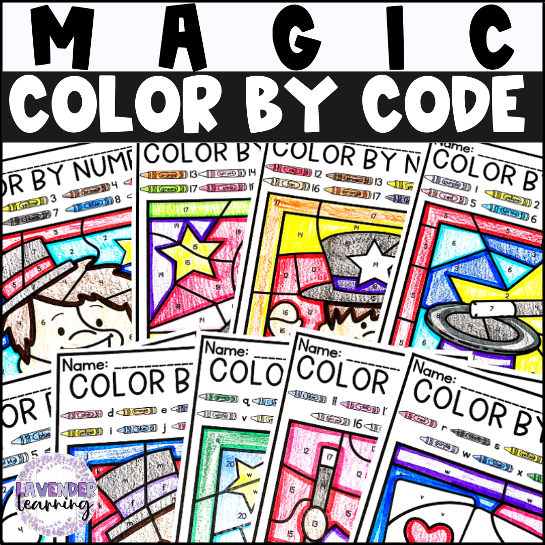 Magic Color by Code - Magic Color by Number - Magic Color by Letter ...
