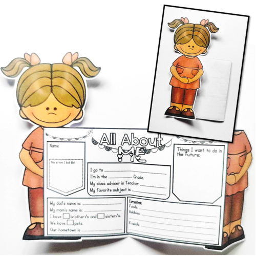 All About Me - Back To School Project Foldables | Made By Teachers