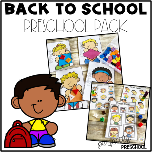 Back to School Math and Literacy Centers for Preschool, Pre-K, and ...