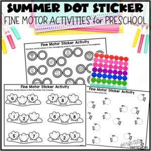 Dot Sticker Fine Motor Activities for Preschool | Made By Teachers