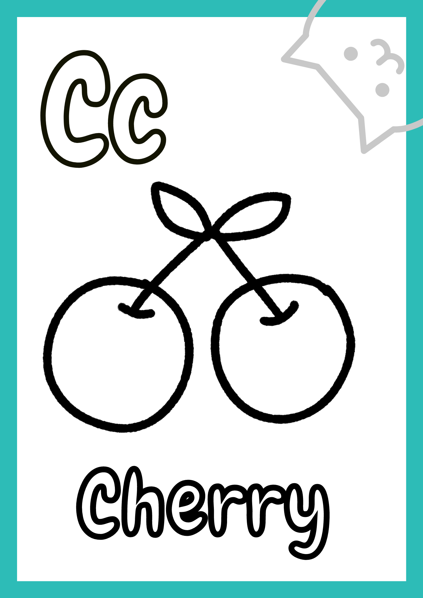 Back To School | Alphabet Coloring Pages | Color And Learn Fruits And ...