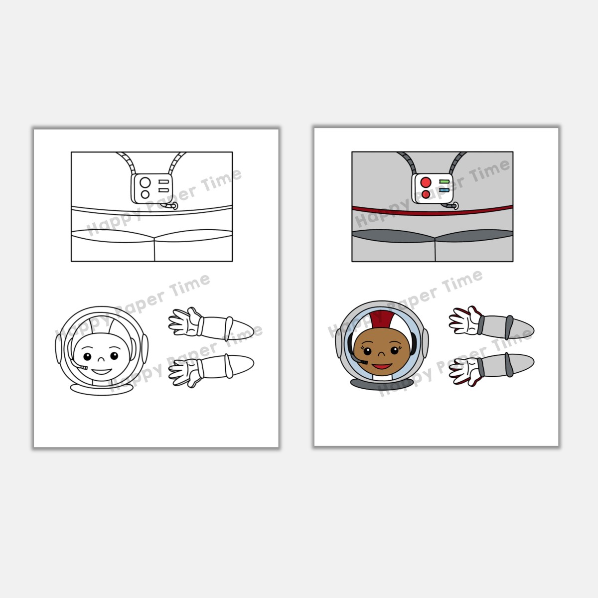 Astronaut toilet paper roll craft Printable Career Day Community Helper ...