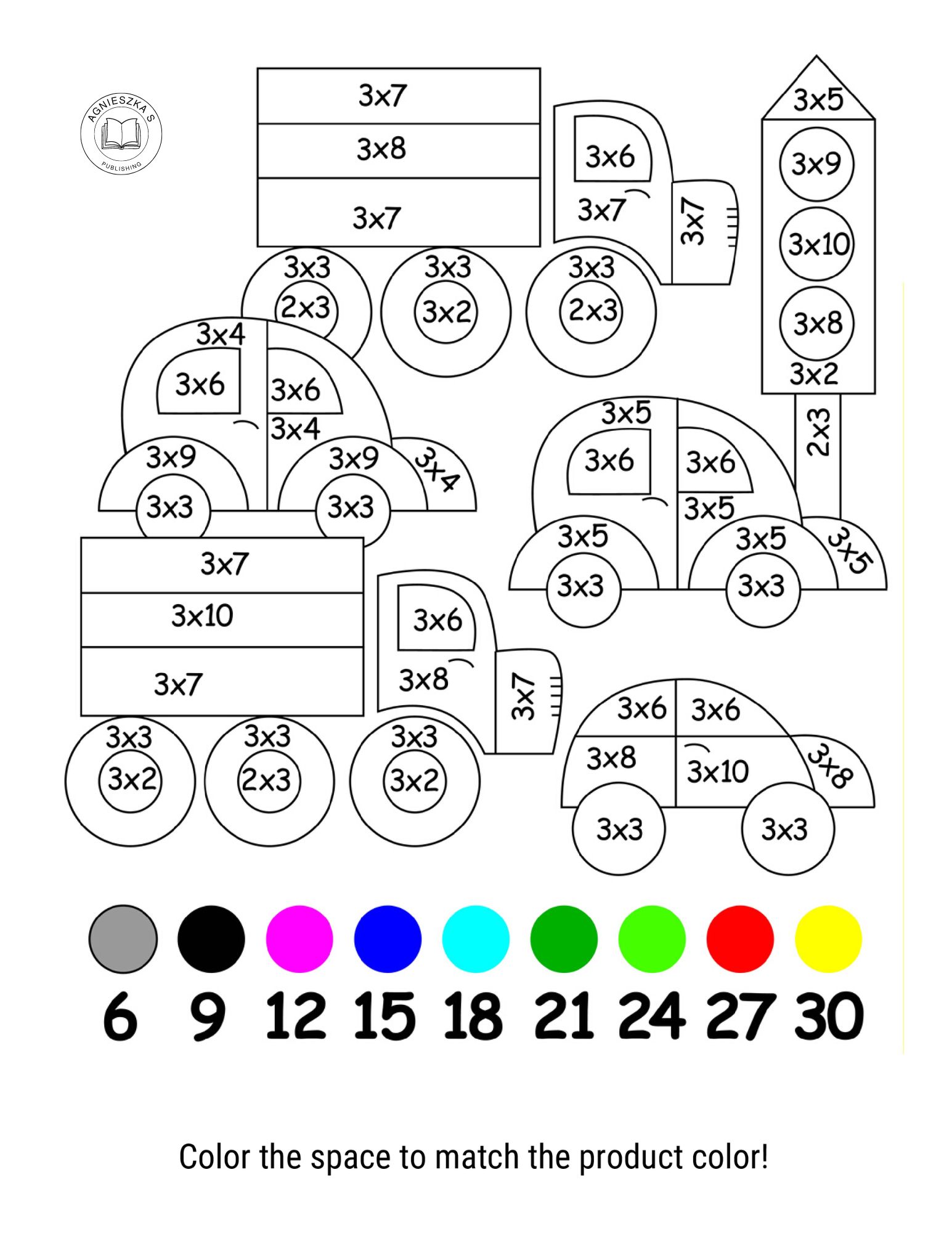 Color Your Way to Multiplication Mastery: Fun Worksheets for Kids ...
