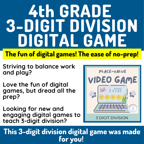 4th Grade Division Game with 3 Digit Dividends | Video Game | Made By ...