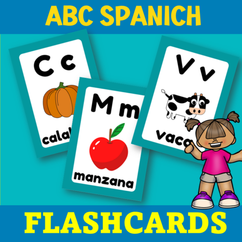 ¡Aprende el Abecedario! Fun Spanish ABC Flashcards for Kids | Made By ...