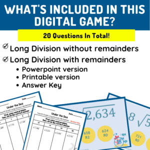 Fourth Grade Long Division Worksheets and Video Game | Made By Teachers