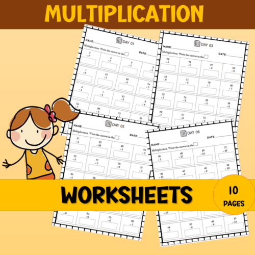 Multiply with Confidence: Fun Worksheets for Mastering Multiplication ...