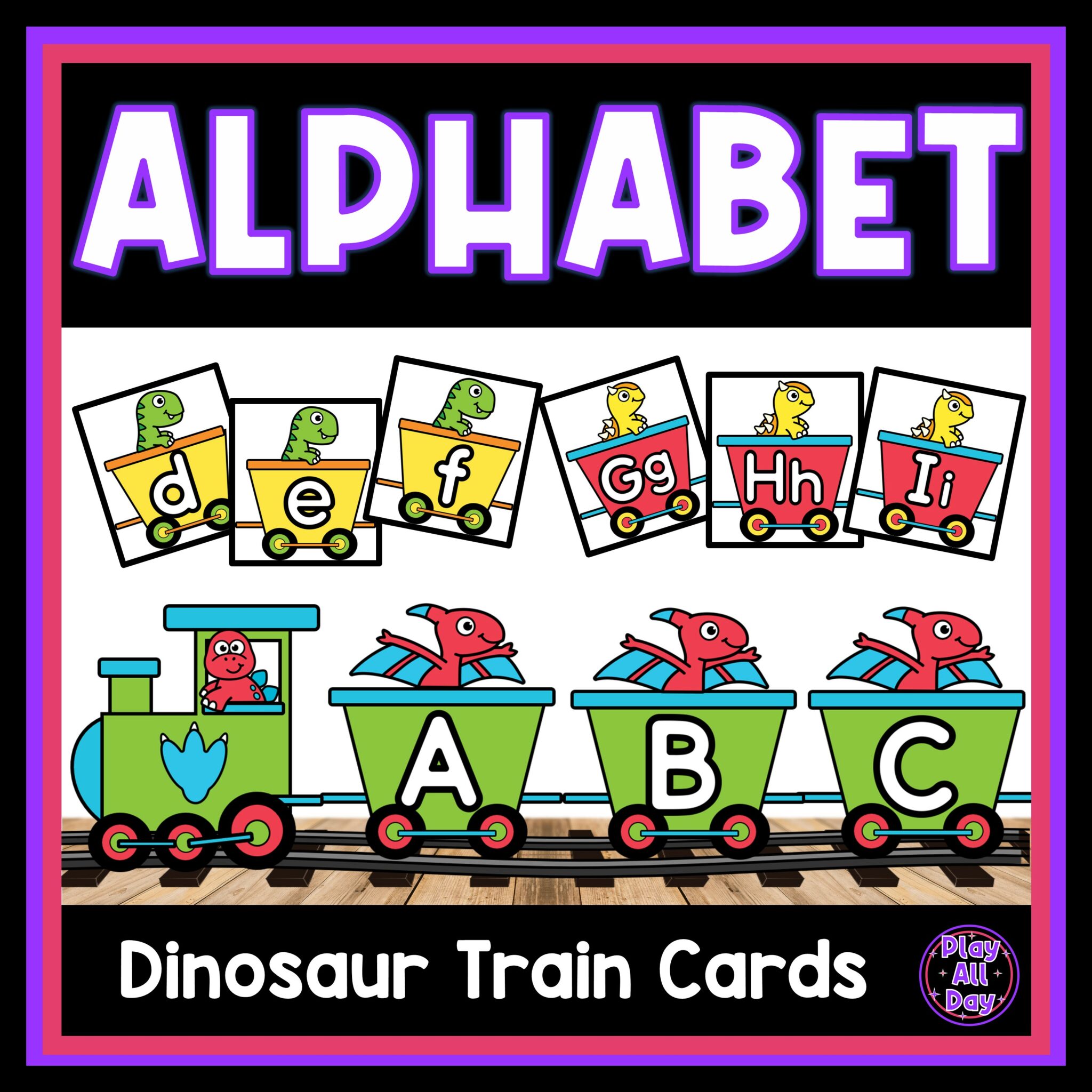 Dinosaur Train Cards BUNDLE – Alphabet, Numbers, Shapes, Colors | Made ...